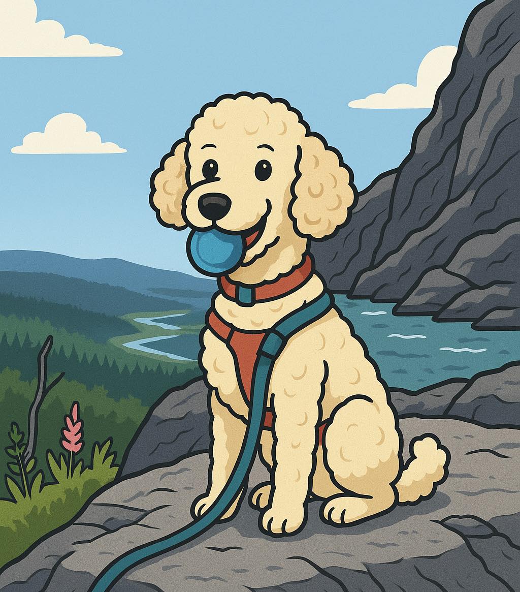 Sophie the Adventure Poodle Merch, Apparel, Mugs & Gear – Tiny Ass Farm
